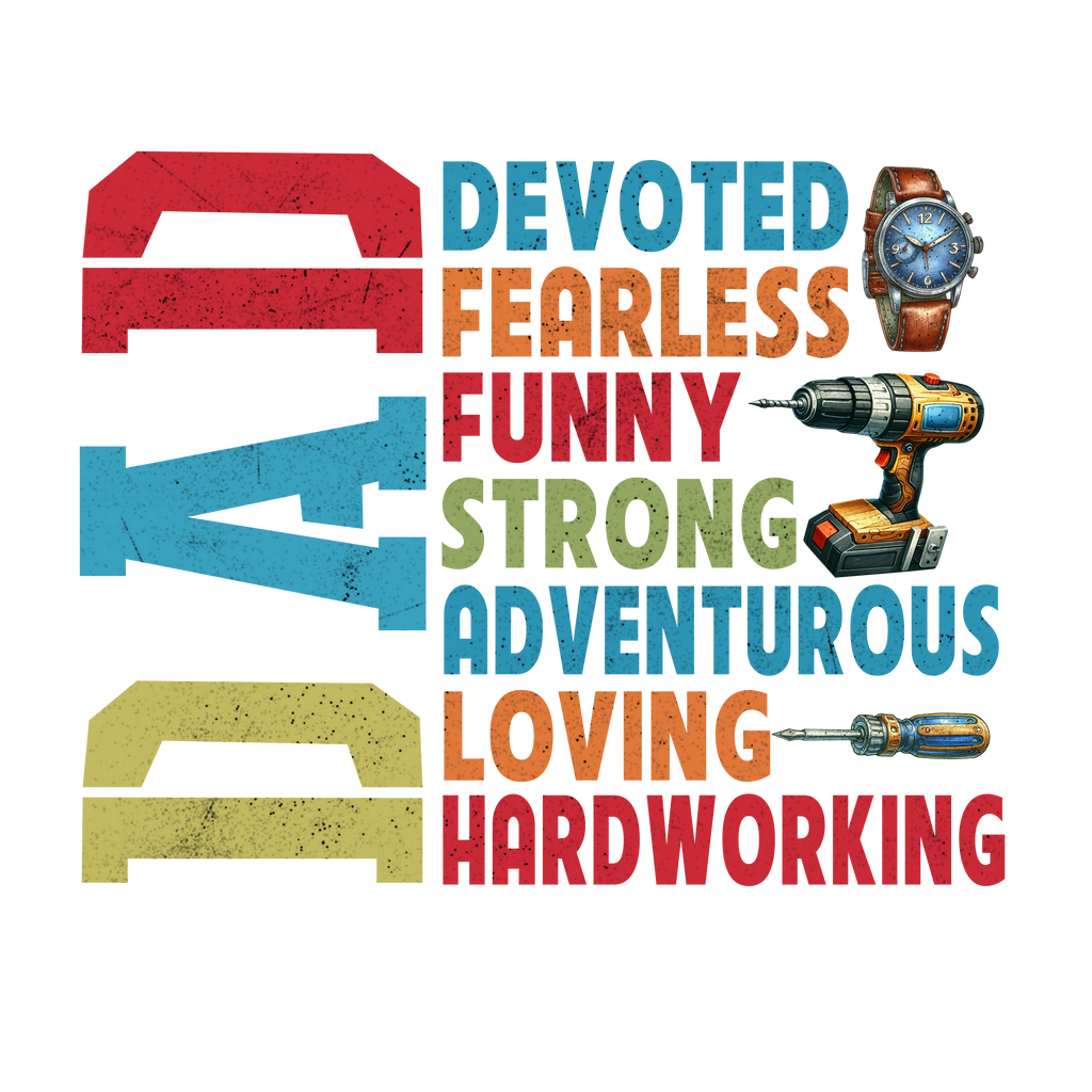Dad Devoted– DTF Design