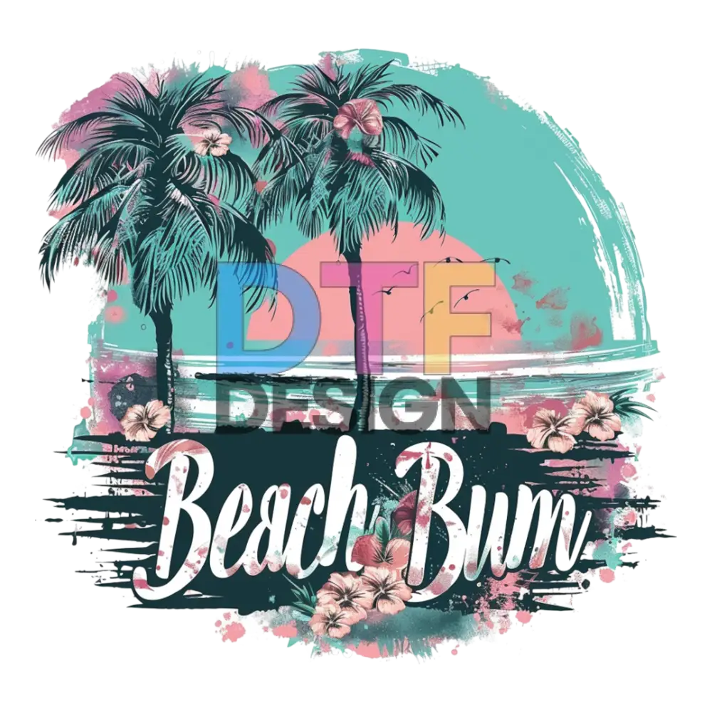 Beach Bum– DTF Design