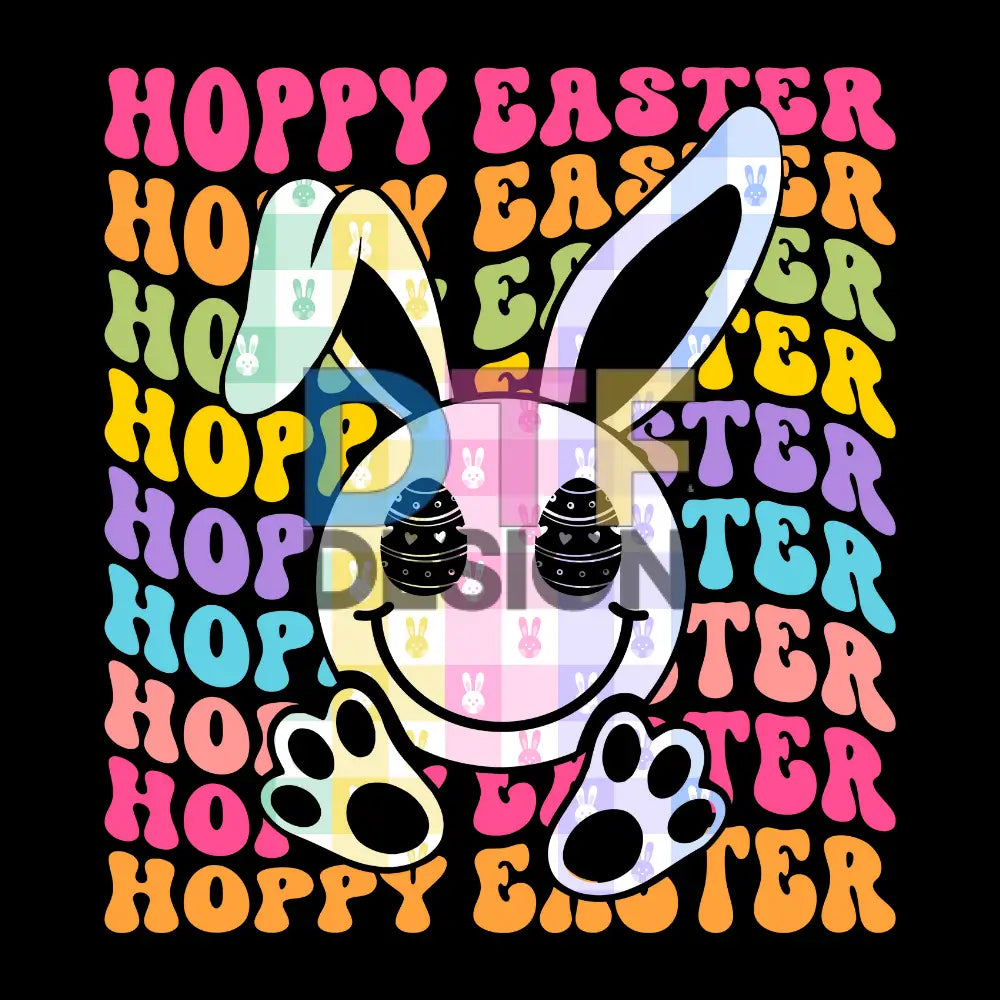 Hoppy Hoppy Easter Funny Bunny– DTFDesign.com