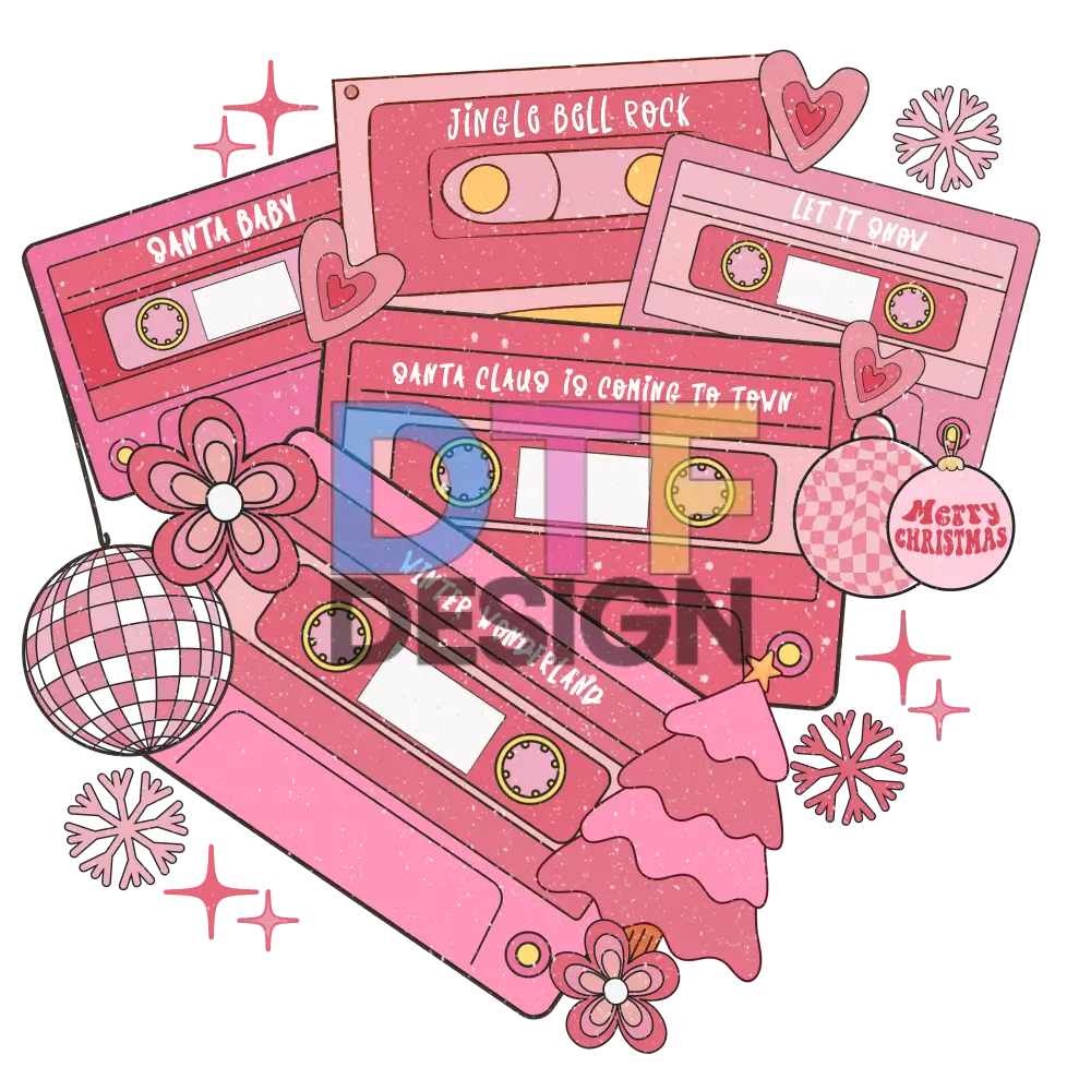 Pink Cassette Tape– DTFDesign.com